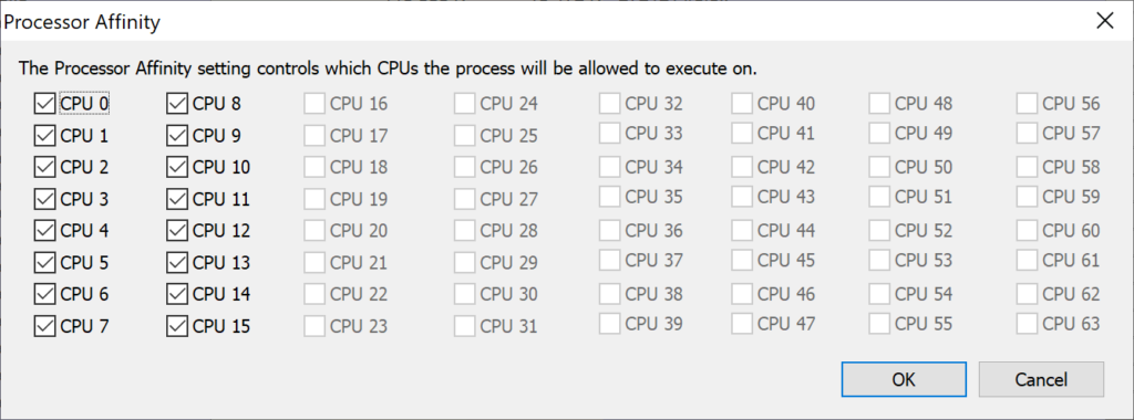 CPU affinity czyli lekarstwo na zamulanie Zooma i Teamsów